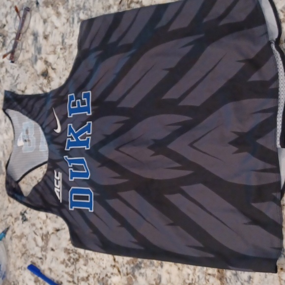 Nike | Shirts | Nike Duke Blue Devils Mens Sz Large Acc Track Field ...